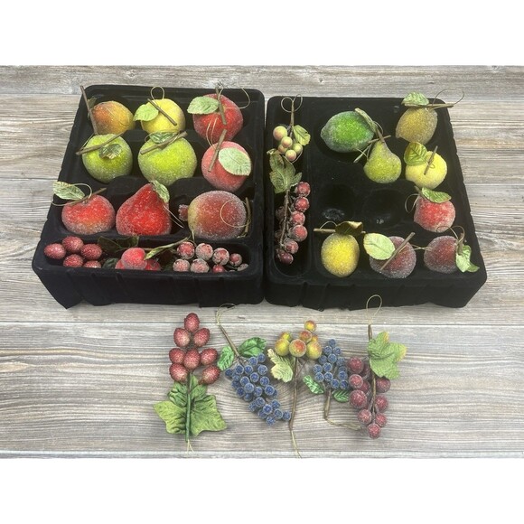 Valerie Parr Hill | Holiday | Vtg Frosted Fruit Valerie Parr Hill Qvc ...